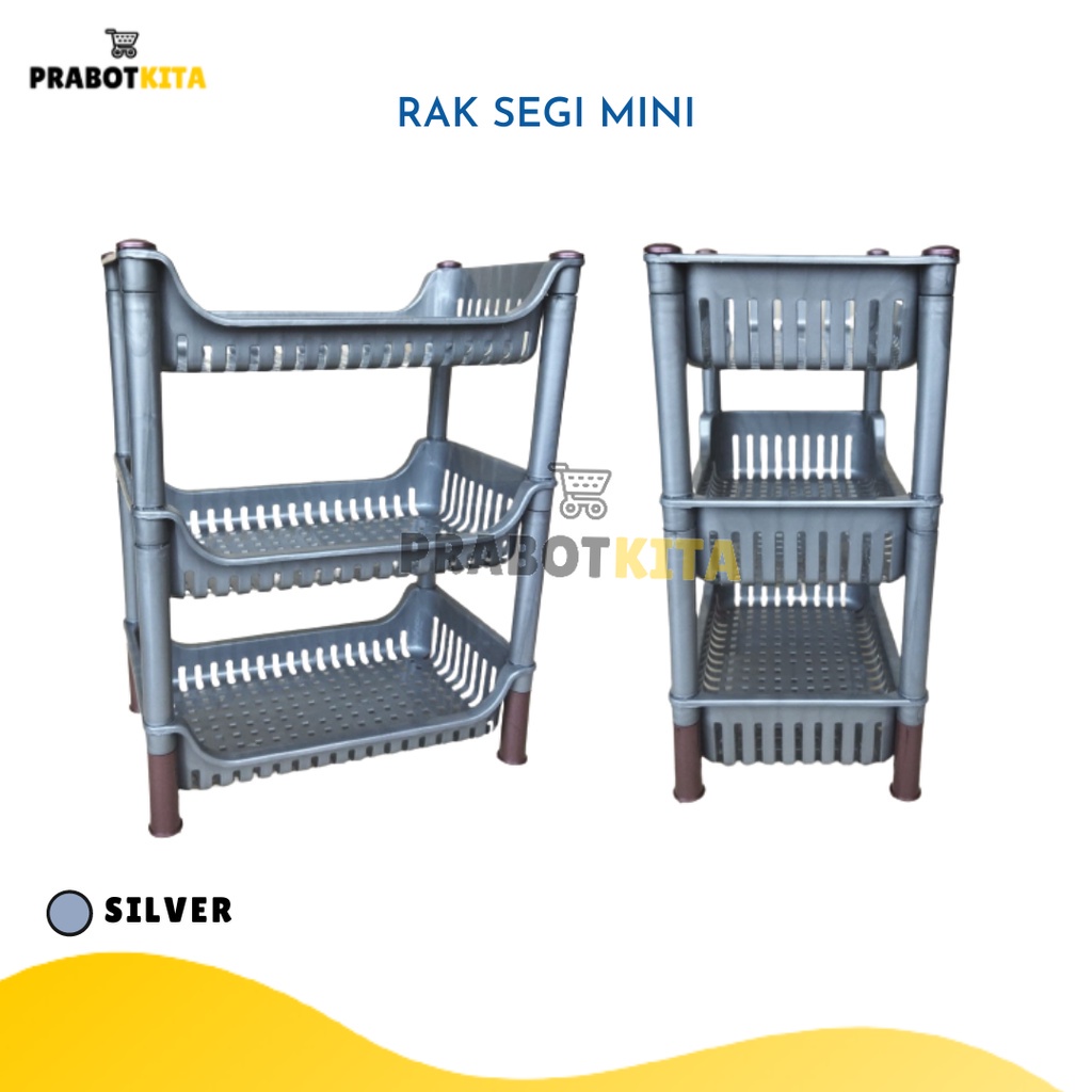 Jual Rak Plastik Susun 3 Minimalis - MKW / Rak Segi U / Rak Kecil ...