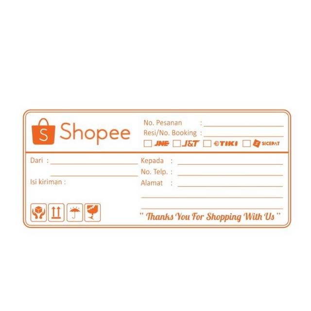 Jual Label pengiriman online shop khusus SHOPEE. | Shopee Indonesia