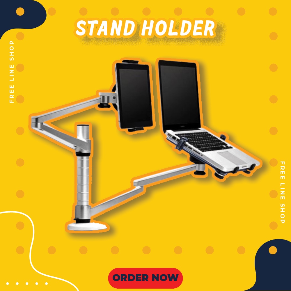 Jual Standing Bracket Laptop dan Tablet Holder Multifungsi | Shopee ...
