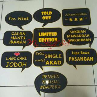 Jual Fun Photo Props Properti Photo Booth Photobooth Wedding, Wisuda ...