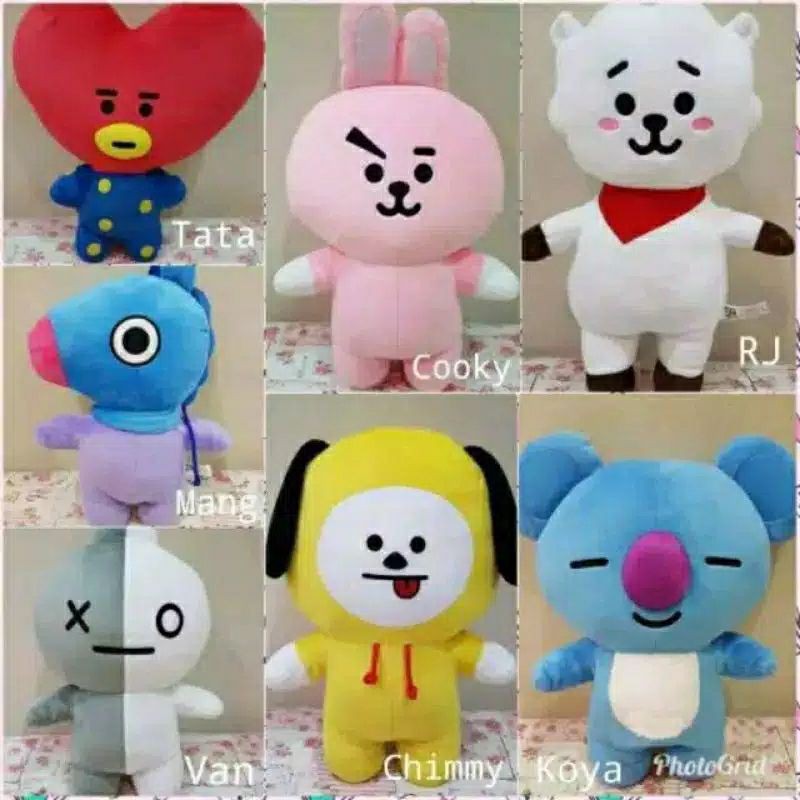 Jual BONEKA FULL BODY KPOP BTS BT21 Diyohanashop Bekasi Indonesia ...