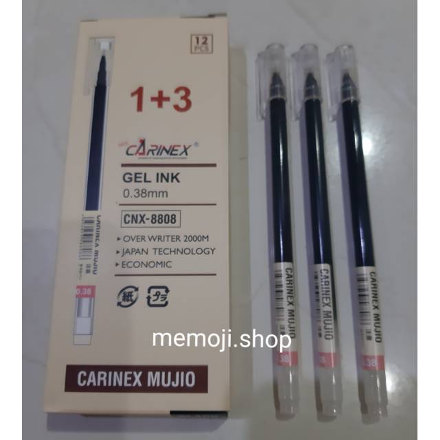Pulpen CARINEX MUJIO CNX-8808 (12pc) | Shopee Indonesia