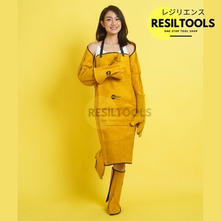 Jual SET Apron Las Kulit Sarung Tangan Pelindung Bahu Lengan Kaki ...