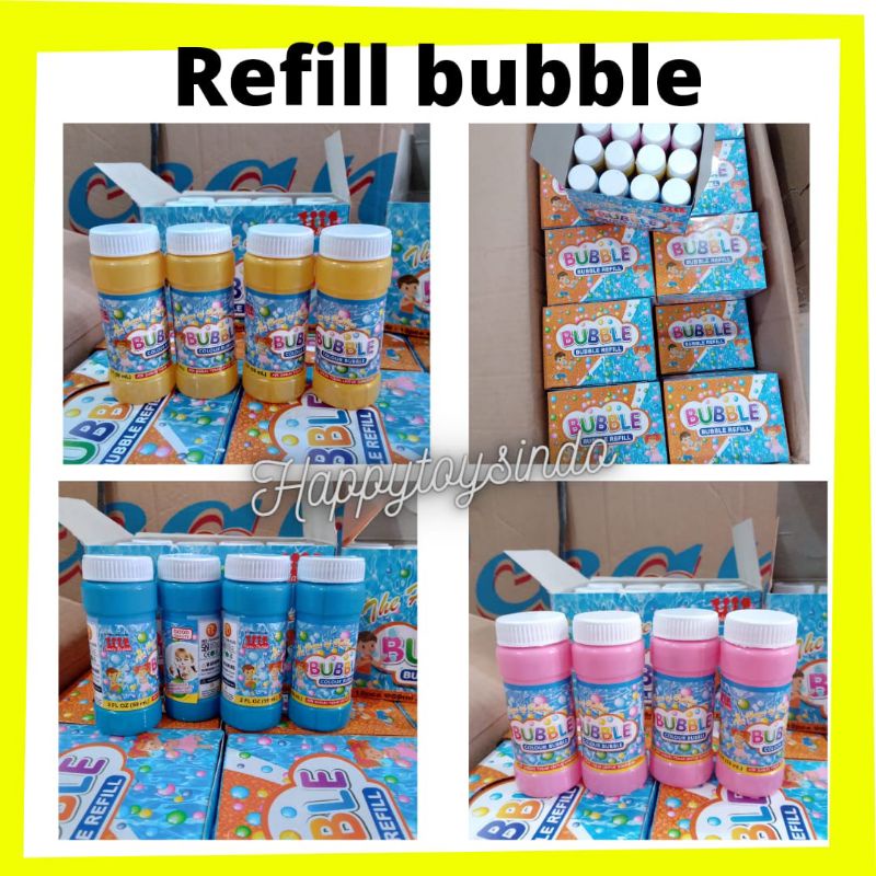 Jual Mainan Anak Refill Isi Ulang Bubble Gelembung Sabun Botol 59ml Mainan Anak Cewek Cowok Anak ...