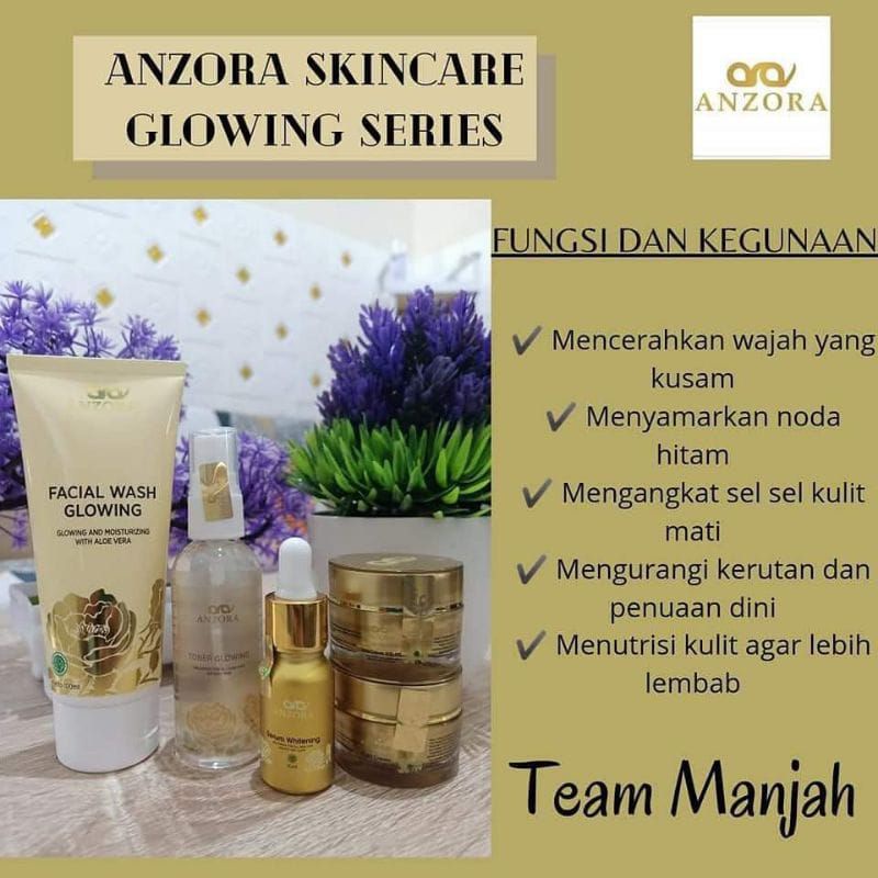 Jual Anzora Skincare Series Glow - Mencerahkan dan menyehatkan wajah ...