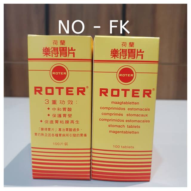 Jual Roter stomach tablets obat maag made in Holland 100 tablet ...