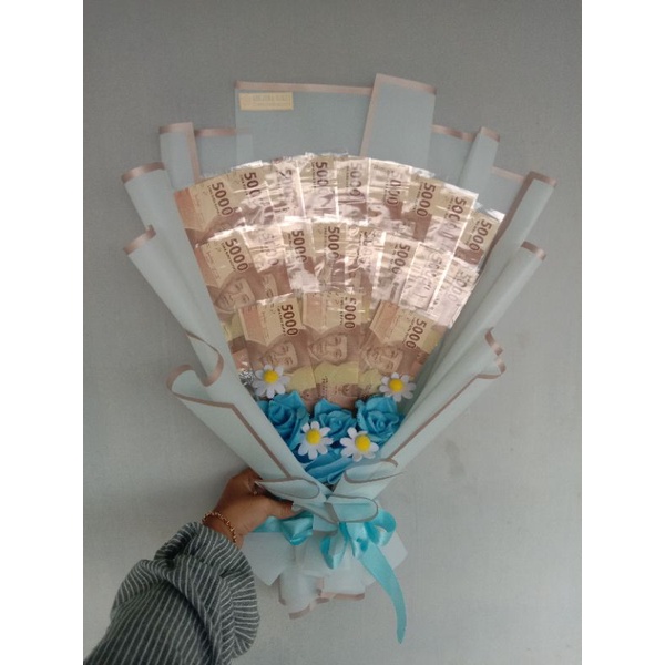 Jual BUKET UANG PECAHAN 5 ribu 20 lembar | Shopee Indonesia