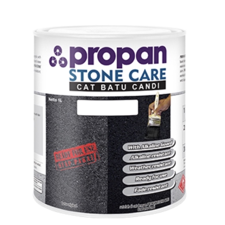 Jual PROPAN STONECARE STONE CARE CAT BATU CANDI BLACK 1 LITER LTR BATU ...