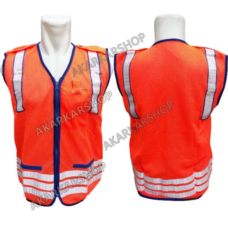 Jual Rompi Jaring Proyek Orange Rompi Safety Scotlight Kombinasi ...