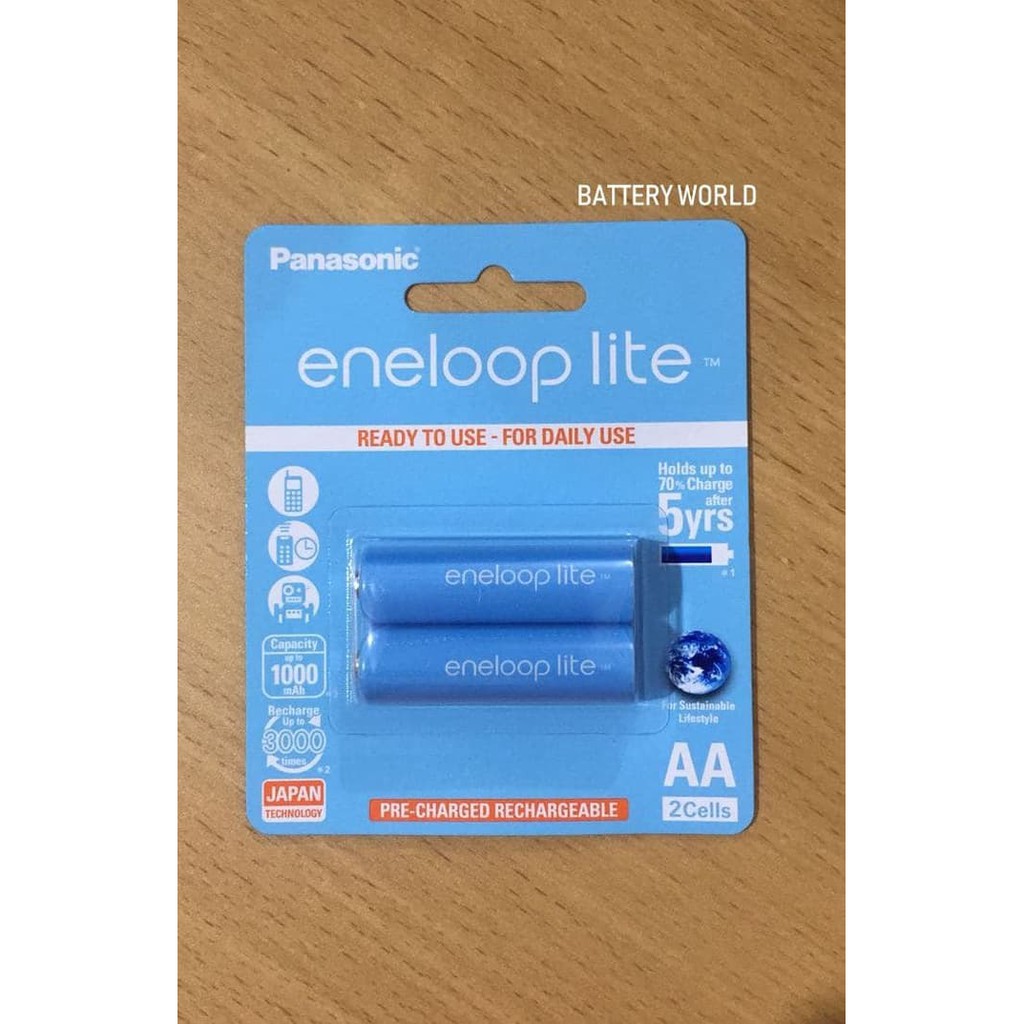 Jual Baterai Panasonic Eneloop Lite Aa 1000mah 2pcs Shopee Indonesia