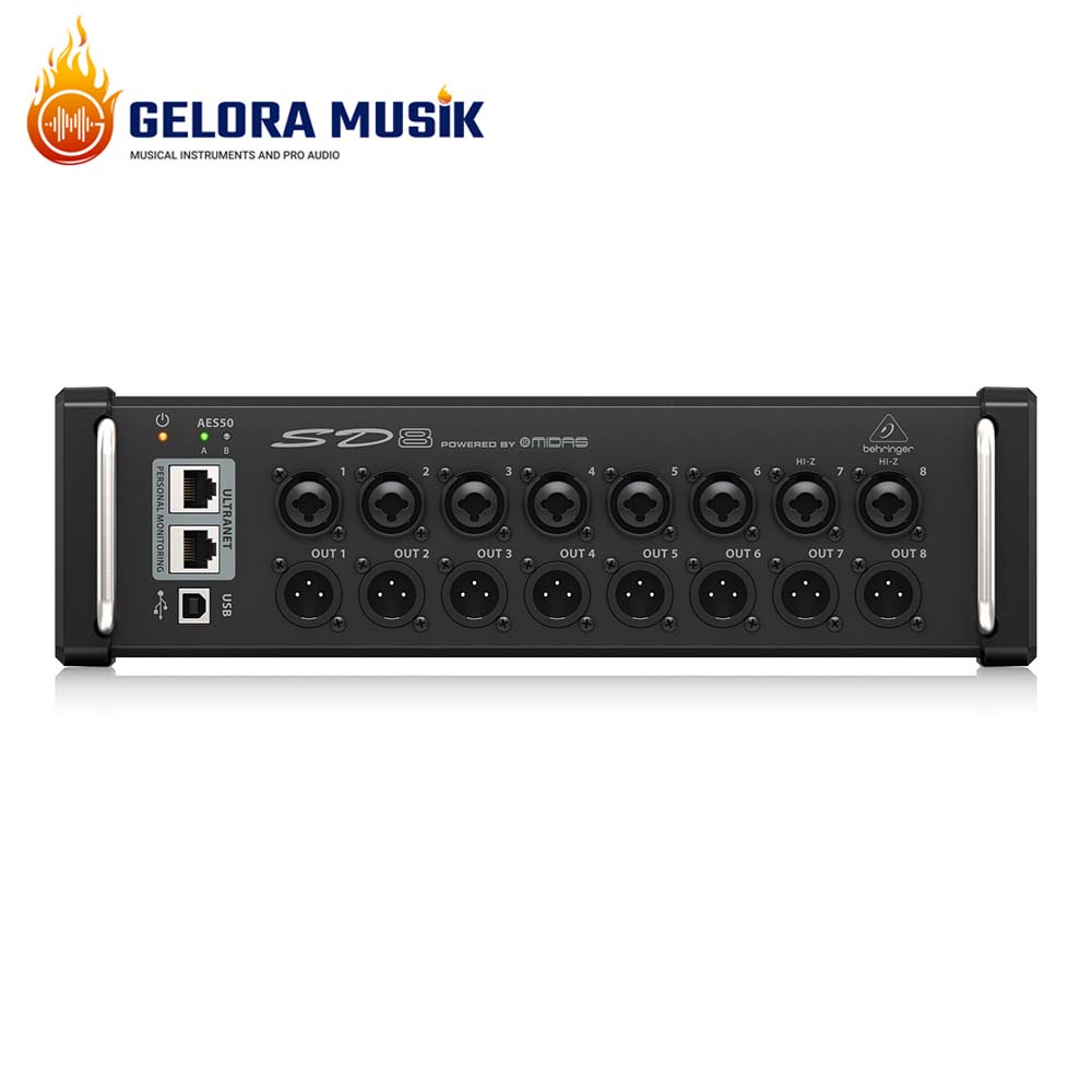 Jual Behringer SD8 Stage Box with 8 MIDAS Preamps, 8 Outputs, AES50 ...