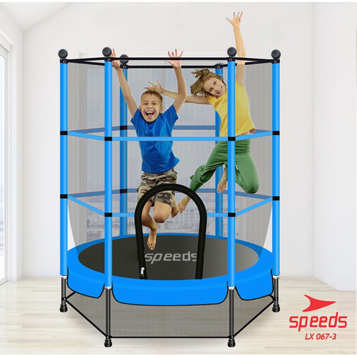 Jual SPEEDS Trampolin 55" 140cm 12kg Lompat Trampolin Anak Jump Matras ...