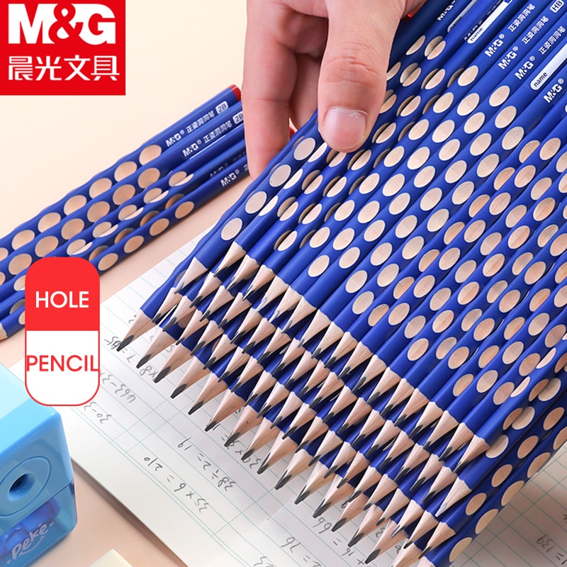 Jual M&G 2B HOLE PENCIL | PENSIL BELAJAR TULIS 2B | PENSIL ANAK ...