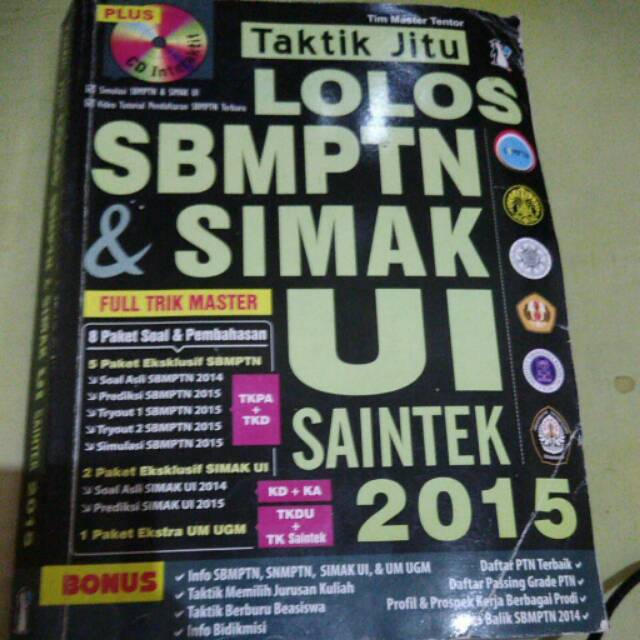 Jual Taktik Jitu Lulus SBMPTN, SIMAK UI dan UM UGM | Shopee Indonesia Jual Taktik Jitu Lulus SBMPTN, SIMAK UI dan UM UGM | Shopee Indonesia