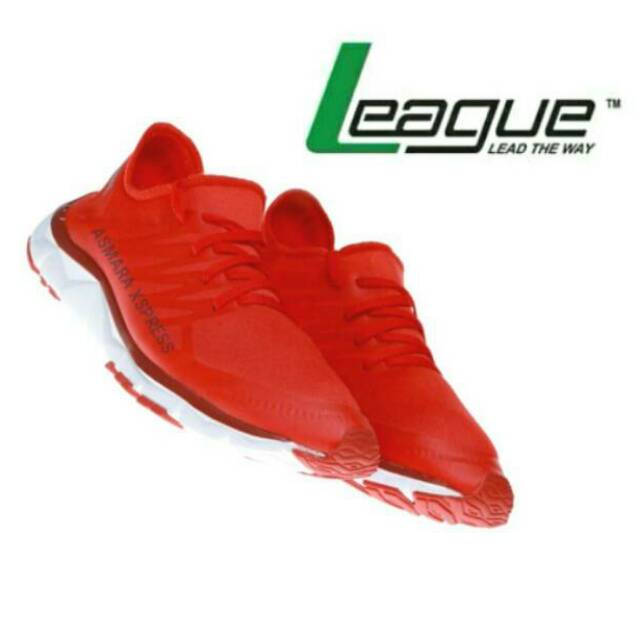 Jual League Original Kumo Hub LA Sepatu Olahraga Lari - Red White ...