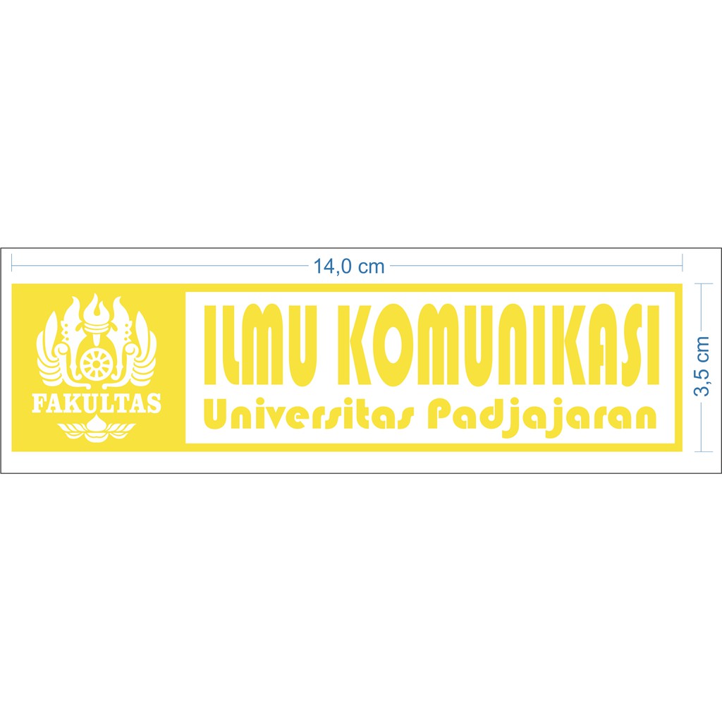 Jual STICKER ILMU KOMUNIKASI UNIVERSITAS PADJAJARAN ; STICKER MOBIL ...