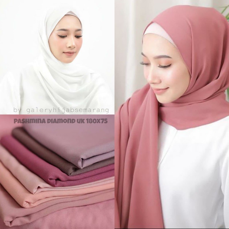 Jual PASHMINA DIAMOND ITALIANO PREMIUM / PASMINA ORIGINAL / PASMINA ...