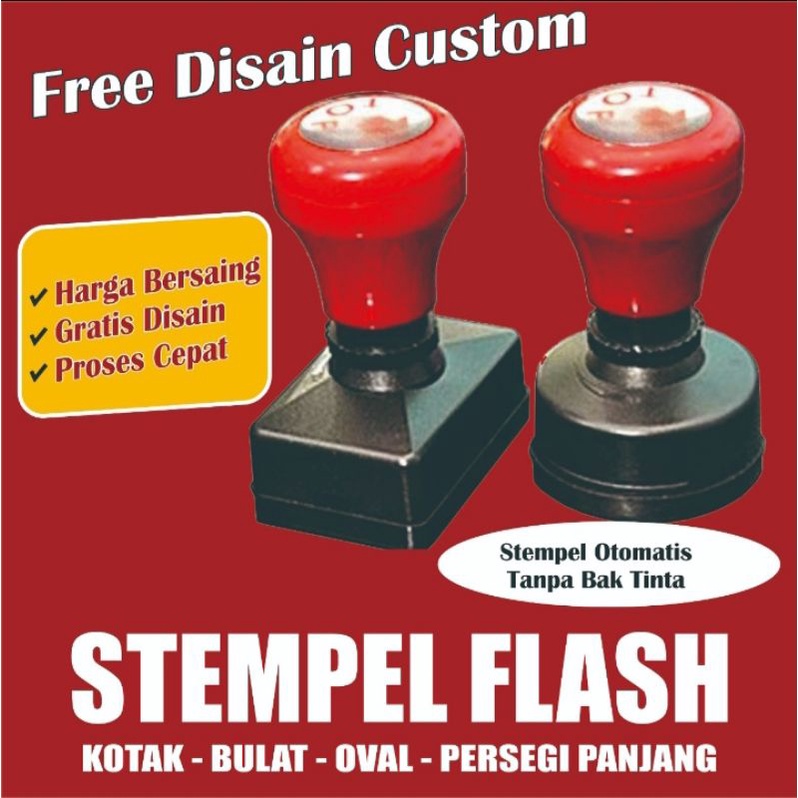 Jual STEMPEL FLASH OTOMATIS TANPA BANTALAN/MURAH BERKUALITAS | Shopee Indonesia