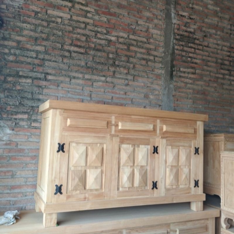 Jual Bufet Diamond, Bufet Tv Minimalis 3Laci 3Pintu Kayu Jati-Termurah dan Kualitas Terbaik ...