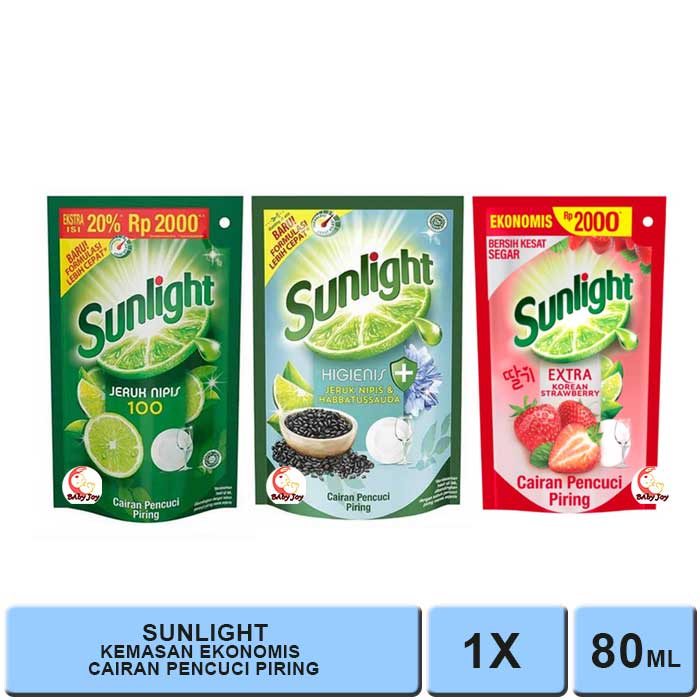 Jual BJOY. SUNLIGHT JERUK NIPIS SABUN CUCI PIRING REFILL KEMASAN EKONOMIS | Shopee Indonesia