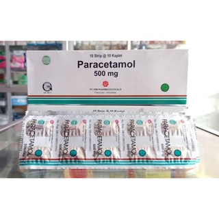 Jual PARACETAMOL 500 GR BOX STRIP TABLET OBAT PENURUN DEMAM SAKIT ...