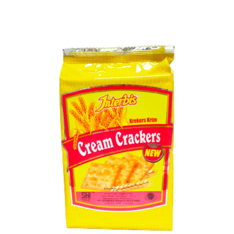 Jual Interbis Cream Cracker Biskuit 250 gr | Shopee Indonesia