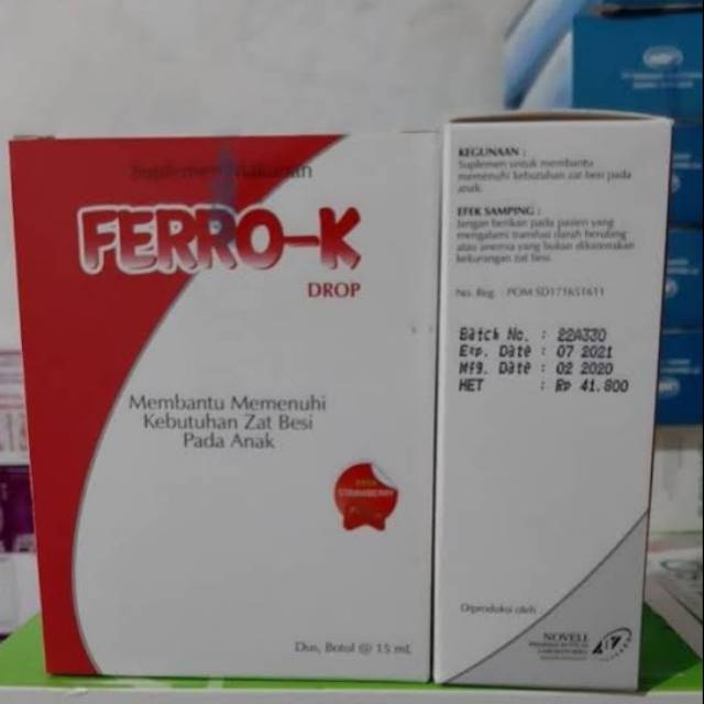 Jual FERRO K DROP 15ml | Shopee Indonesia