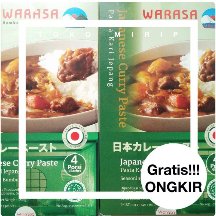 Warasa JAPANESE CURRY PASTE KARI JEPANG Bumbu Instan Kental Instant ...