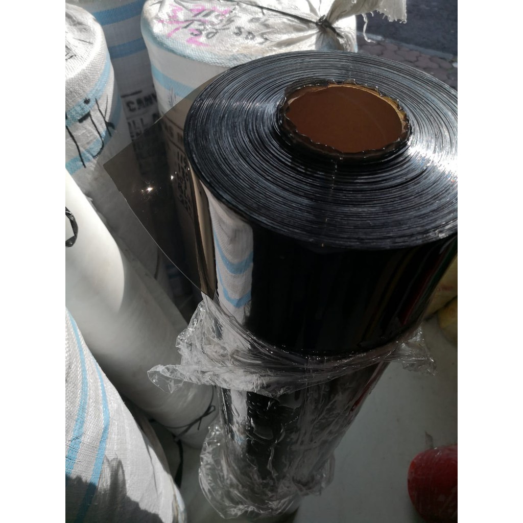 Jual Mika Lentur Tebal 0,6mm Roll Lebar 122cm Plastik PVC Soft Lemes Warna Merah Hitam Clear ...