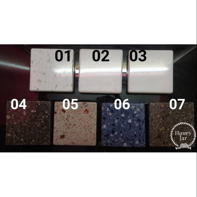 Jual sample material solid surface interior Indonesia|Shopee Indonesia
