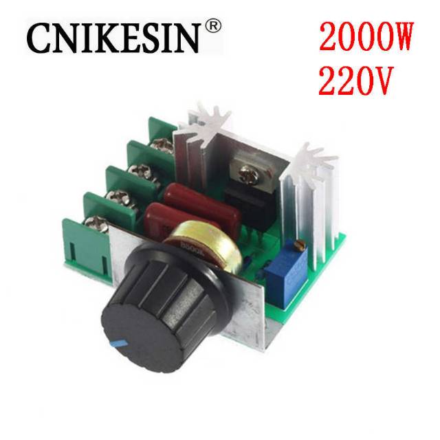 Jual Dimmer SCR 2000W 220V AC 16A Motor Speed Controller PWM Regulator ...