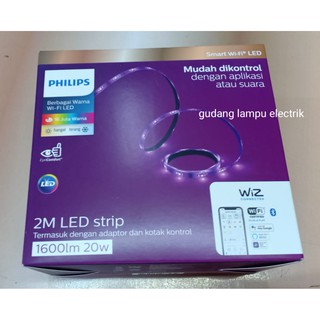 Jual PHILIPS Smart WiFi LED Strip 2M 20W RGB WiZ Connected | Shopee Indonesia
