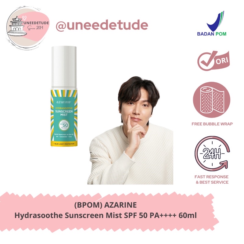Jual Azarine Hydrashoote Sunscreen Mist SPF 50 PA++++ 60ml | Shopee ...