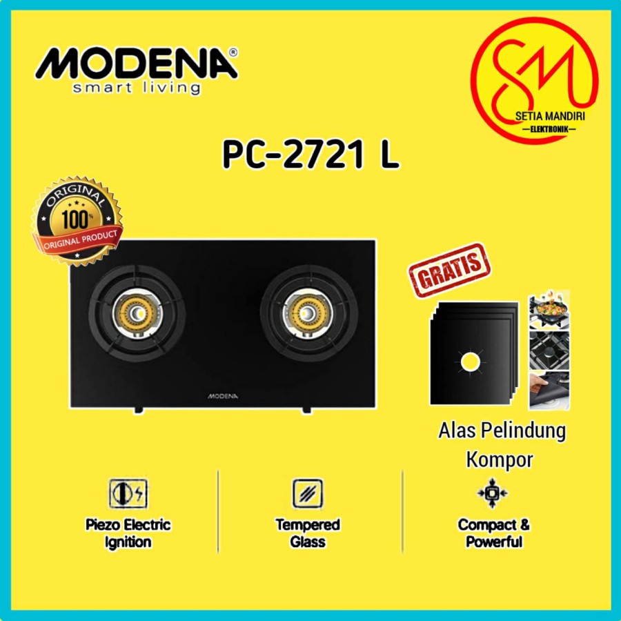 Jual MODENA PC2721L Kompor Gas Portable Cooker 2 Tungku GIUSTO PC 2721 ...