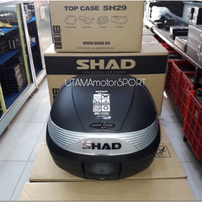 Jual Box SHAD SH 29 Motor SH29 / SHAD 29 Indonesia Mika Putih Top Box Motor Shad Original ...
