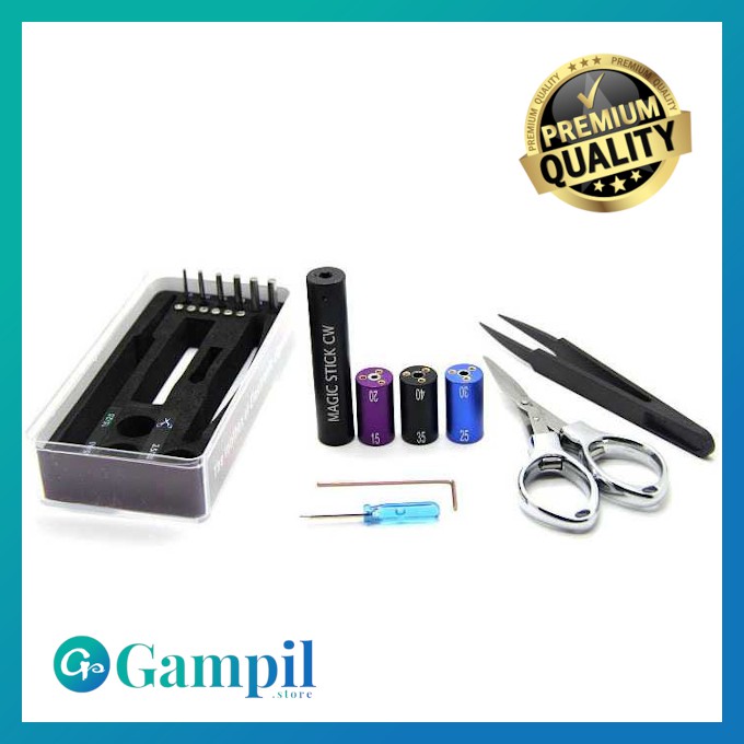 Jual Magic Stick 6 in 1 CW Coiling Kit Vapor - Penggulung Khantal Wire ...