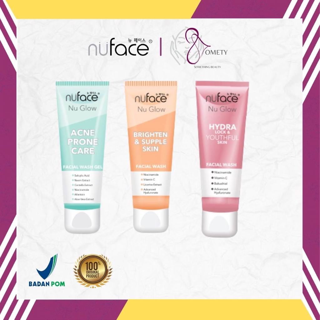 Jual Nuface Nu Glow Facial Wash 80gr | Shopee Indonesia