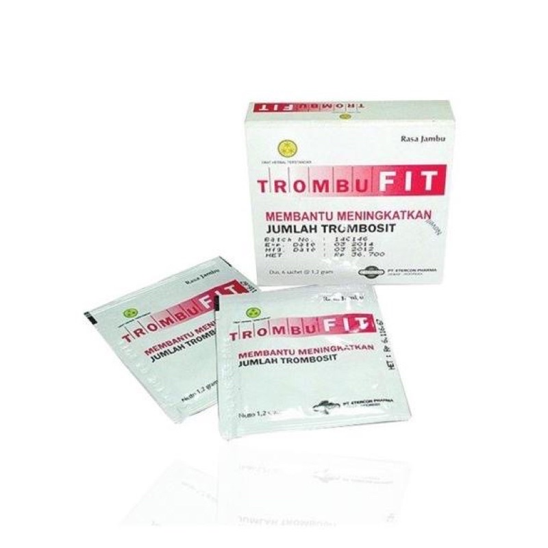 Jual Trombufit (Membantu Meningkatkan Jumlah Trombosit) Box isi 6 ...