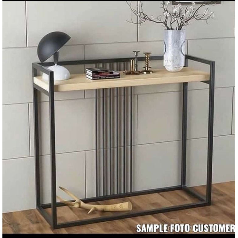 Jual meja foyer konsol console coffee table meja tv besi minimalis ...