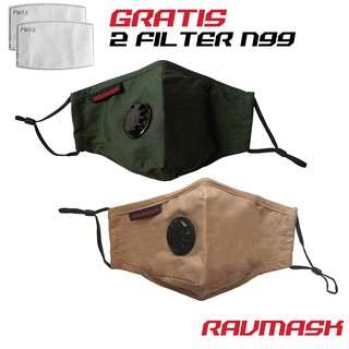 Jual Masker kain N99 dengan valve, bisa dicuci (Gratis 2 Filter N99 ...
