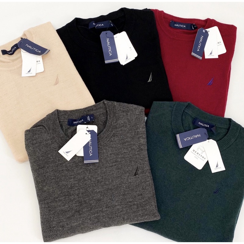 Jual Rajut Nautic Knitted Logo Sweater (5 Colours) | Shopee Indonesia