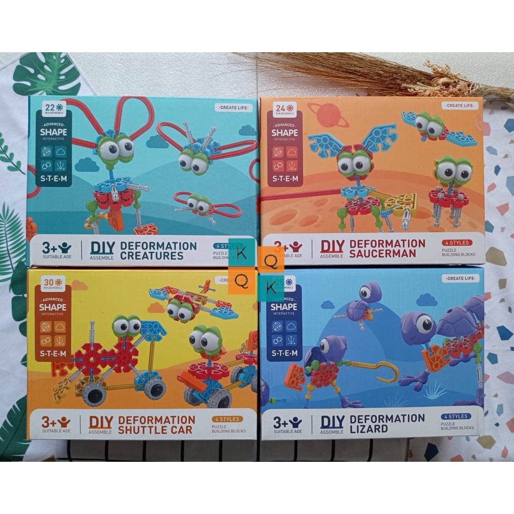 Jual Mainan Anak Deformation Karakter / Mainan Rakit Robot / Mainan ...