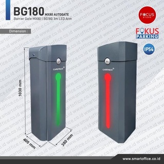Jual Barrier Gate Mx80 Portal Parkiran Otomatis Perumahan Palang 3m Led 