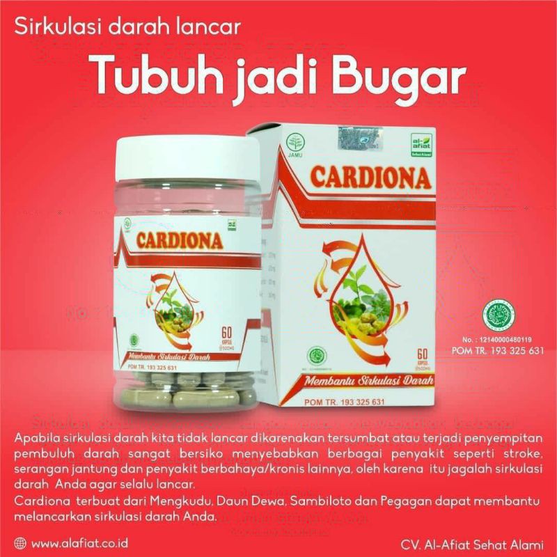 Jual cardiona melancarkan sirkulasi darah | Shopee Indonesia