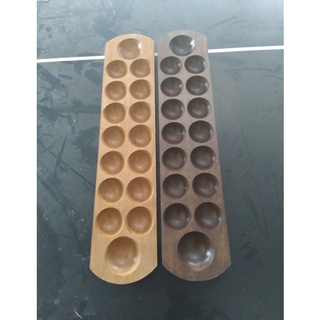 Jual Congklak kayu+biji kerang plitur/mainan tradisional congklak ...