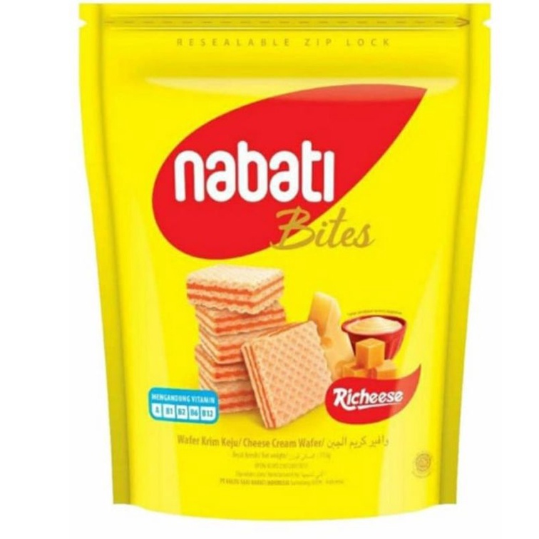 Jual Richeese Nabati Bites Wafer Krim Keju 115 g | Shopee Indonesia