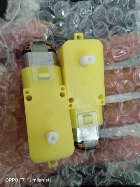 Motor DC Gearbox 3V - 6V Kuning Smart Car Gear | Shopee Indonesia