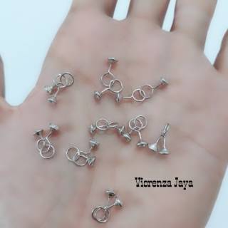 Jual ANTING TOGE ANAK ATAU BAYI PERAK 925 LAPIS EMAS PUTIH / PERHIASAN SILVER 925 / PERAK ASLI ...