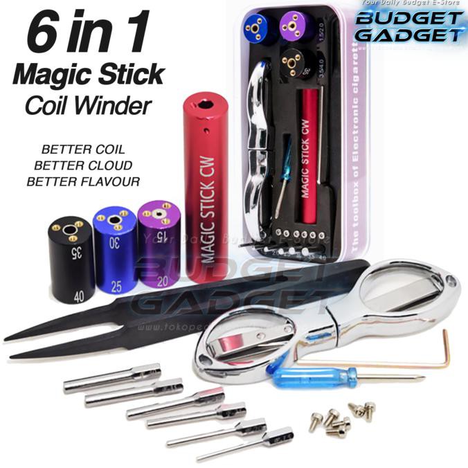 Jual Jual Magic Stick 6 In 1 Cw Coiling Kit Vapor Koiler Coil Gulung ...