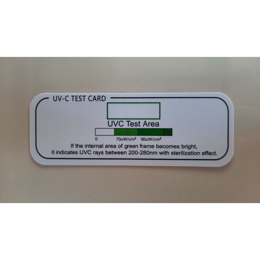 Jual UVC Test Card Test keaslian sinar sterilisasi UVC | Shopee Indonesia